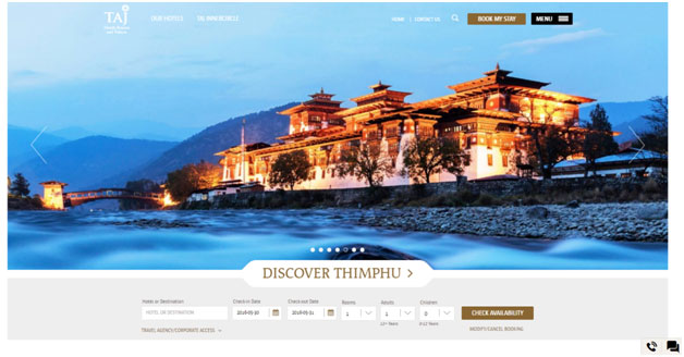 TAJ HOTELS RESORTS AND PALACES UNVEILS NEW WEBSITE TO ENHANCE GUEST ...