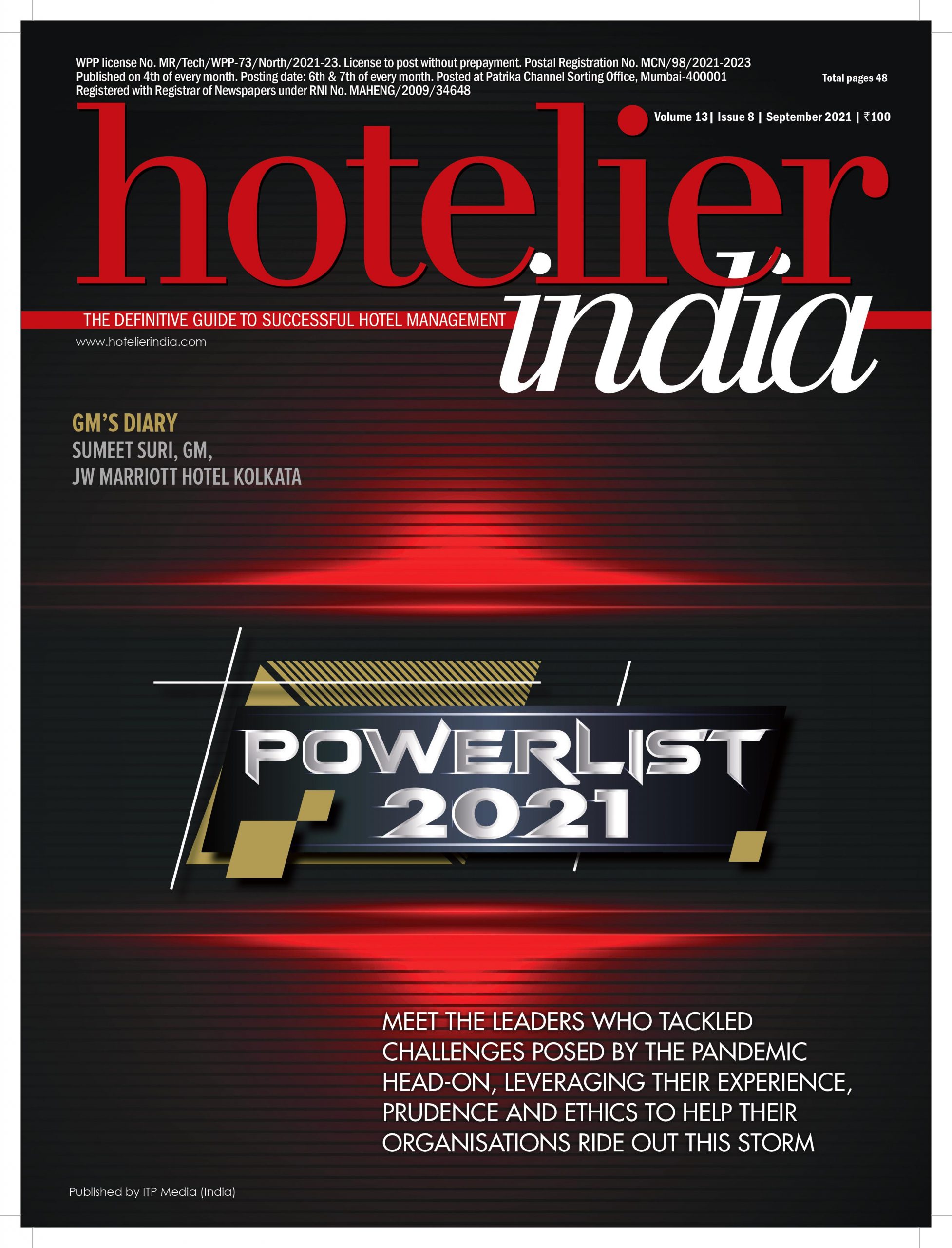 September Edition 2021 - Hotelier India