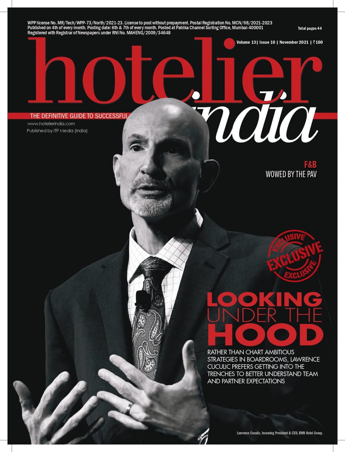 November 2021 Hotelier India november-2021-hotelier-india