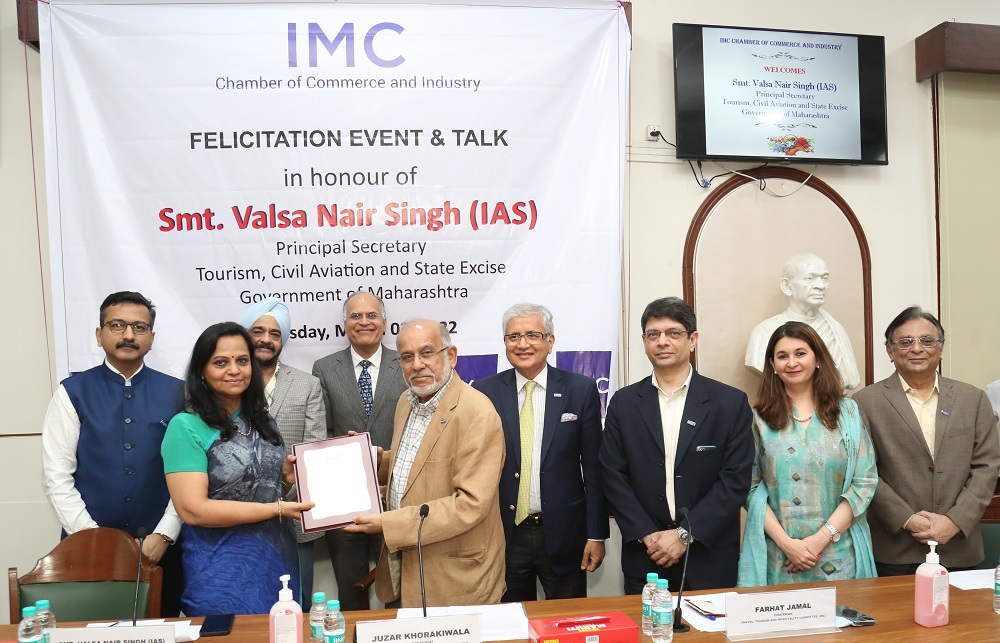 IMC Chamber of Commerce and Industry felicitates Valsa Nair Singh ...