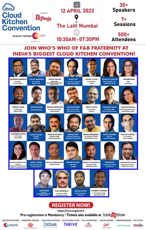 NRAI to launch the first-of-its-kind Cloud Kitchen Convention in Mumbai ...