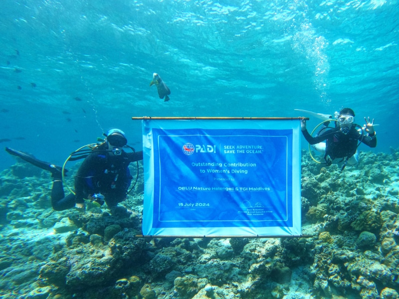 This resort won the 'Outstanding Contribution to Women’s Diving' award ...