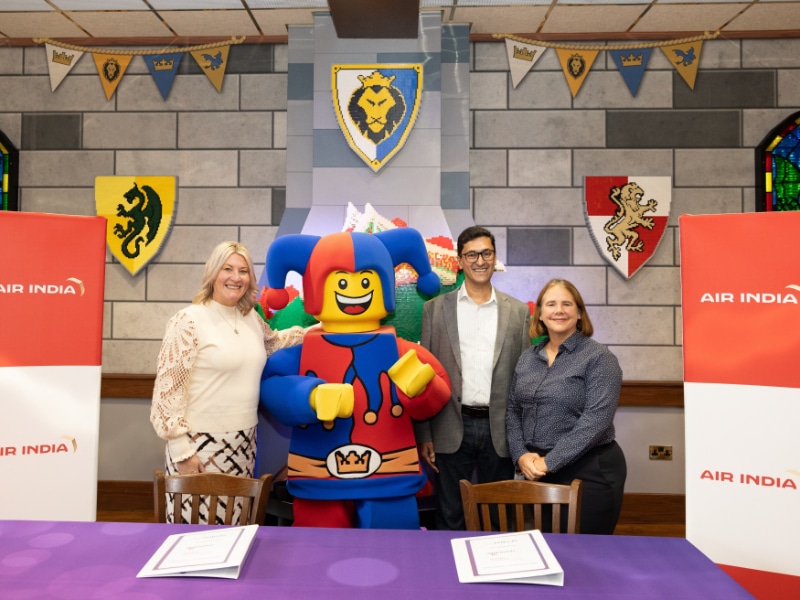 Air India partners with Legoland theme parks - Hotelier India