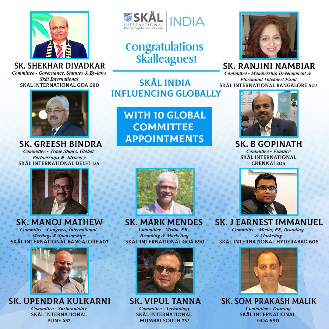 SKAL appoints ten distinguished members from India to global committees ...
