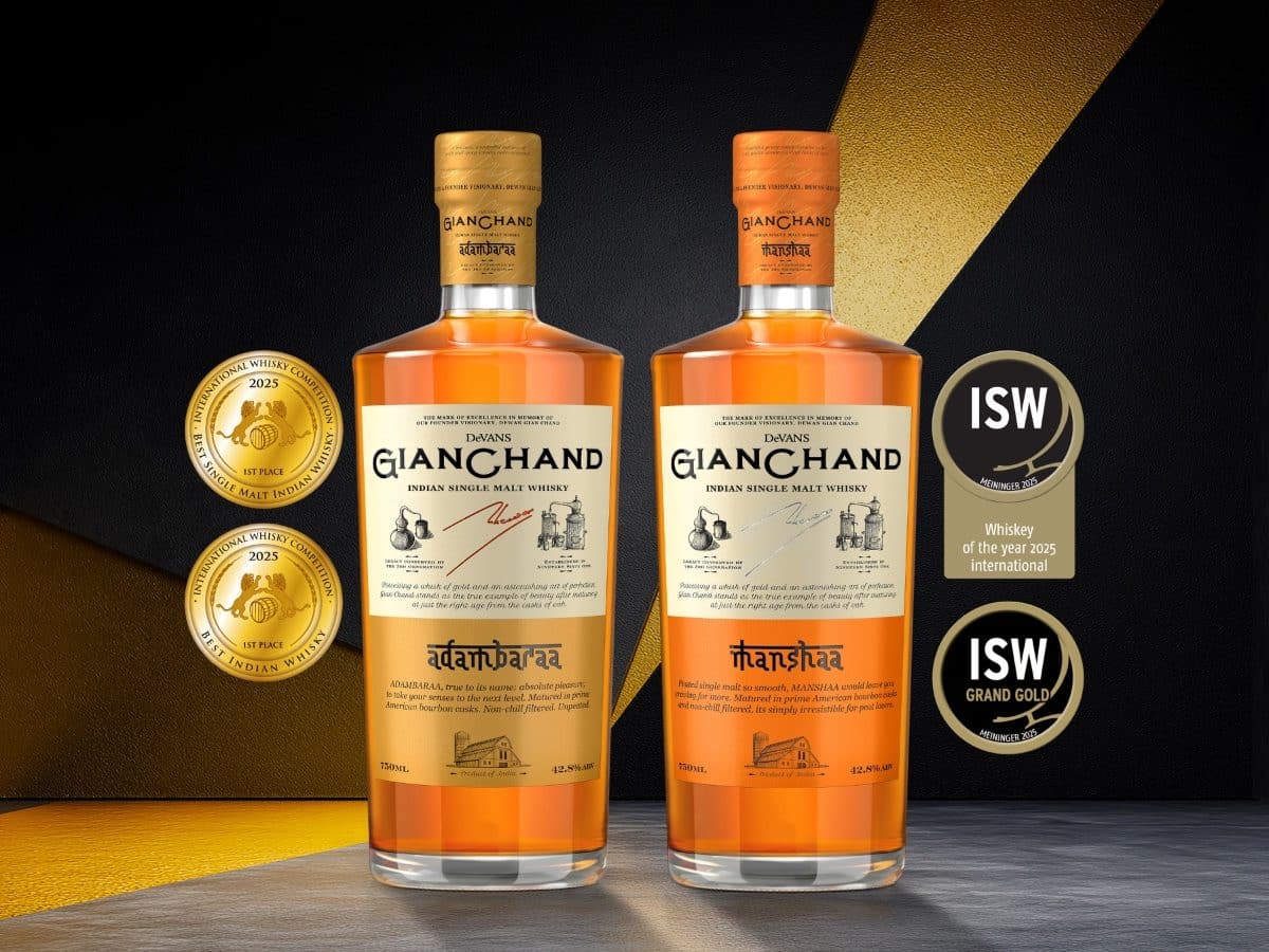GianChand single malts achieve global whisky accolades - Hotelier India