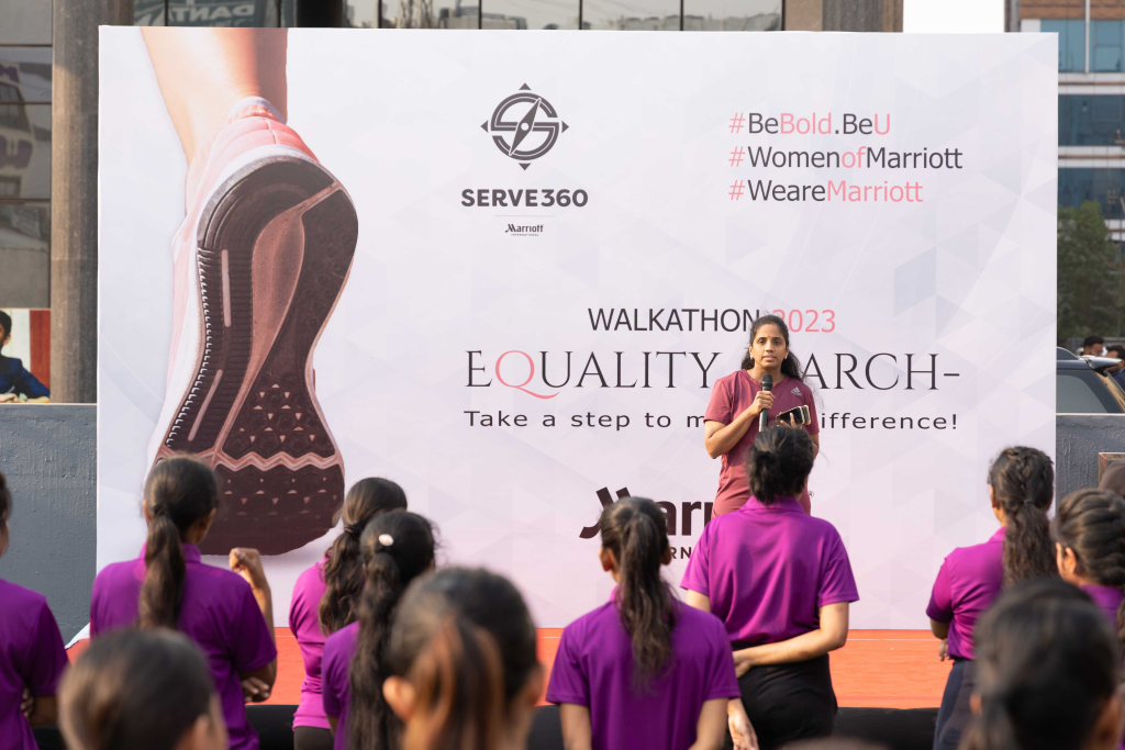 Six Marriott hotels collaboratively organised a Walkathon event to ...